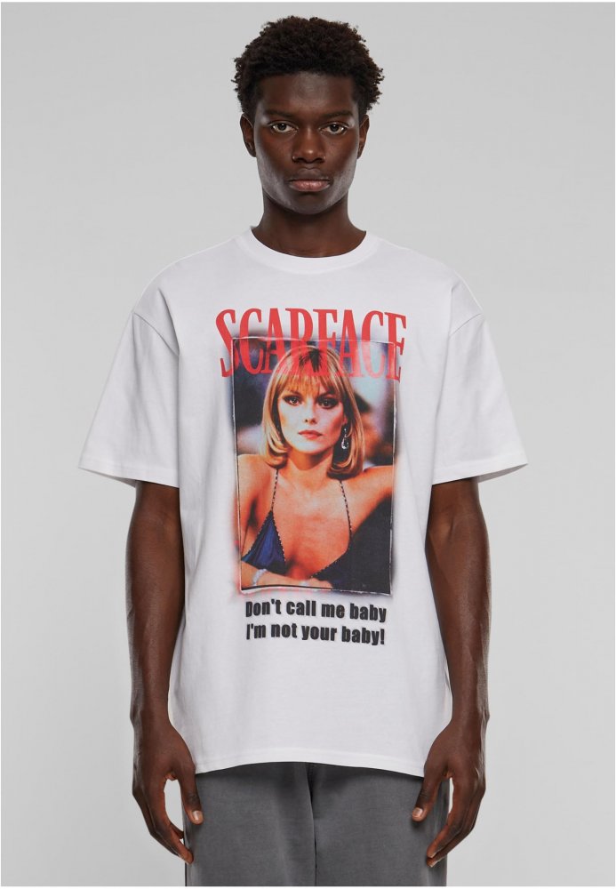 Scarface Don't call me baby Heavy Oversize Tee - white - Velikost: L ...
