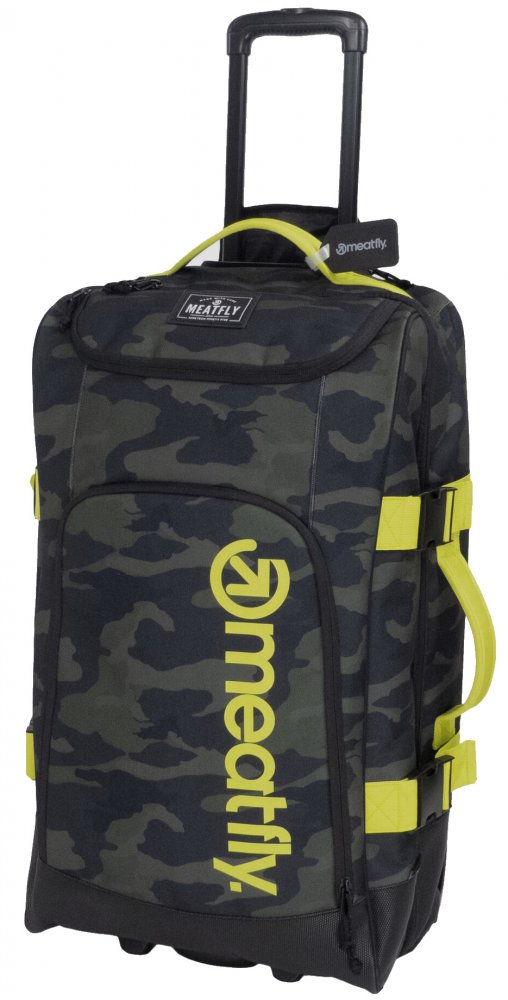 Kufr Meatfly Contin Trolley Bag rampage camo/sulphur 100l - XtremeShop.cz